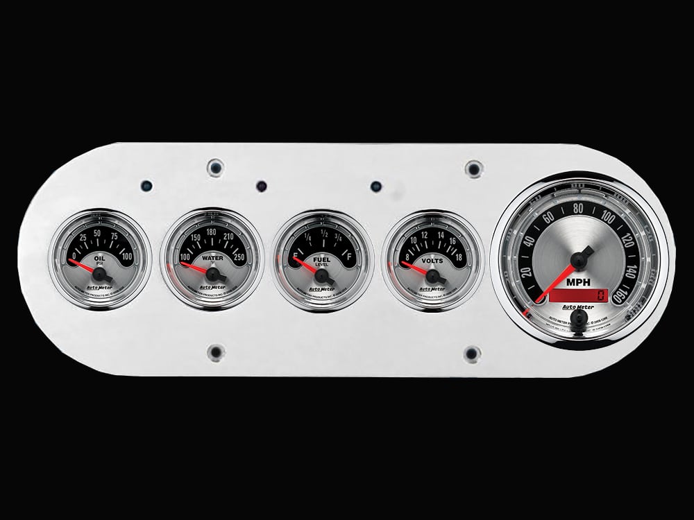 1954-1958 Dodge Truck Billet Aluminum Dash Insert w/ Auto Meter ...