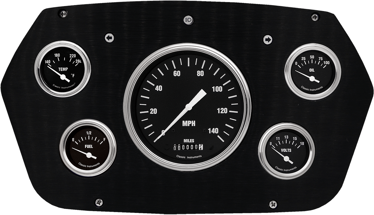 1959-1960 Dodge Truck Aluminum 5 Gauge Panel w/ Classic Instruments Hot ...