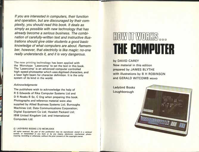How It Works …. The Computer (Ladybird books, 1978) - Boing Boing