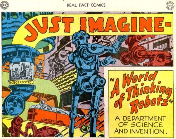 A World of Thinking Robots – 1946 Kirby and Simon comic | Boing Boing