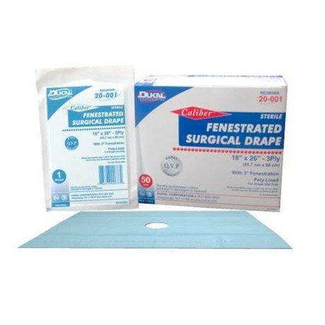 Sterile Drapes Dealmed Fenestrated Drape Sheets 50 Count 3 Ply Poly