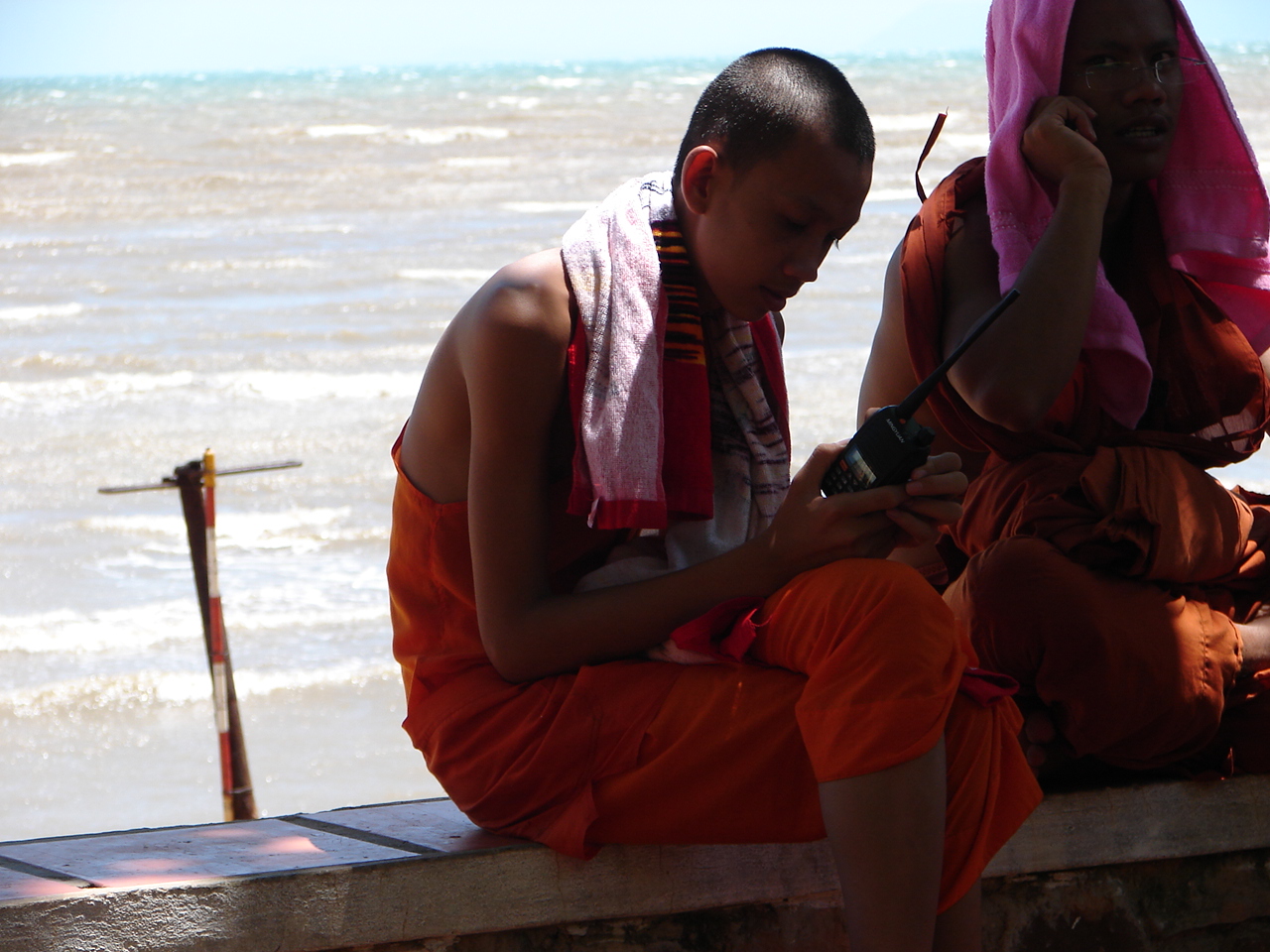 Our cool monk!!! | ល្បងសាល