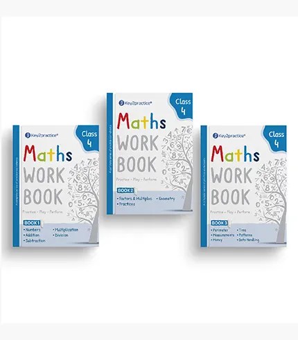 Key2practice Maths Workbook For Class 4 Set Of 3 Combo Of Numbers