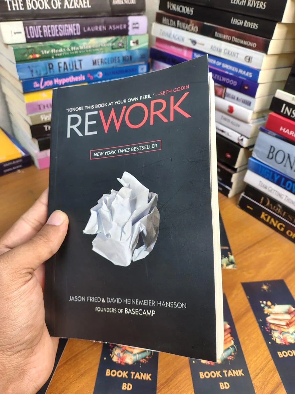 Rework By David Heinemeier Hansson And Jason Fried Book Tank Bd