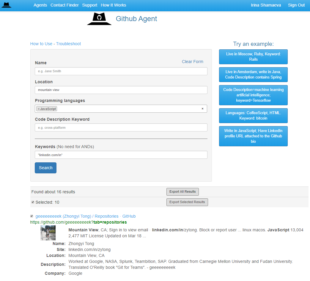 How to Search for Bios on Github | Boolean Strings