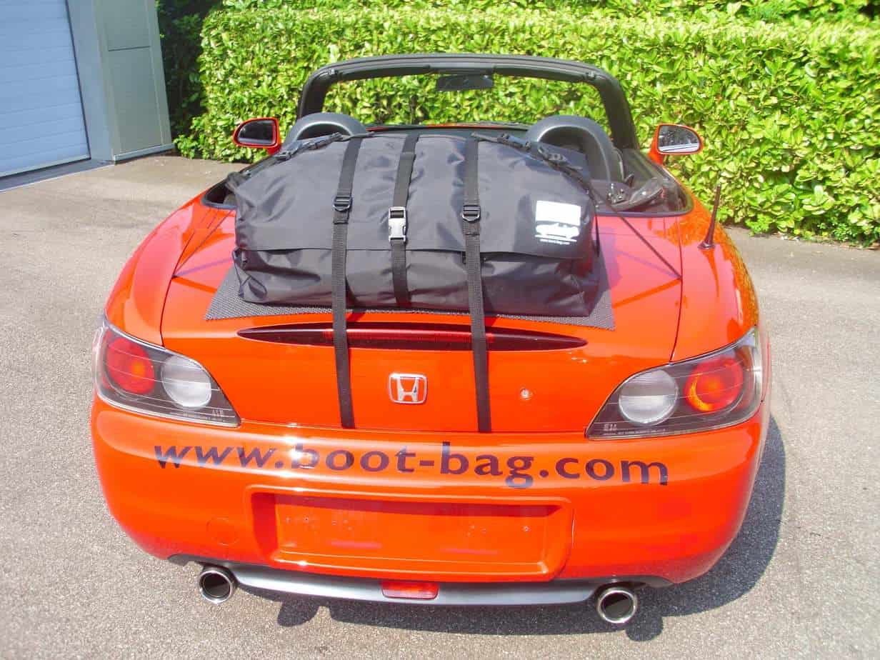 Honda S2000 Luggage Rack-Black & Stainless & the boot-bag