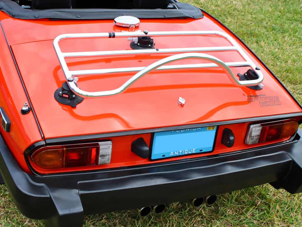 Triumph Spitfire Luggage Rack - boot luggage racks for convertible cars