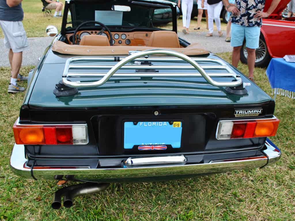 Triumph TR6 Luggage Rack - boot luggage racks for convertible cars