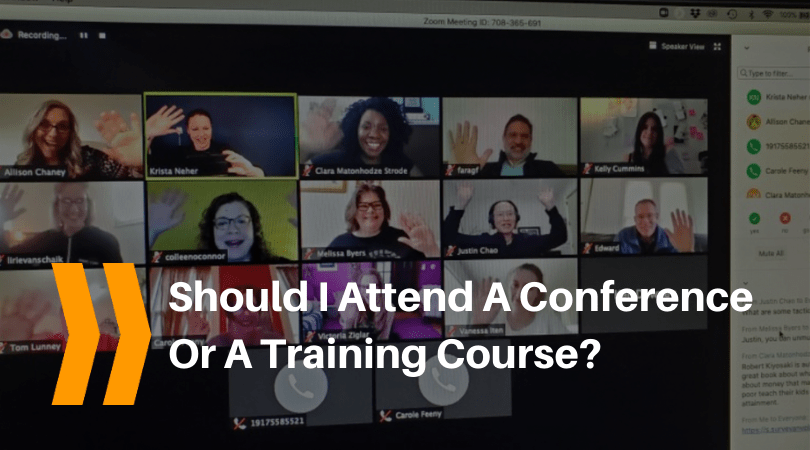 Should I attend a Conference or a Training Course?