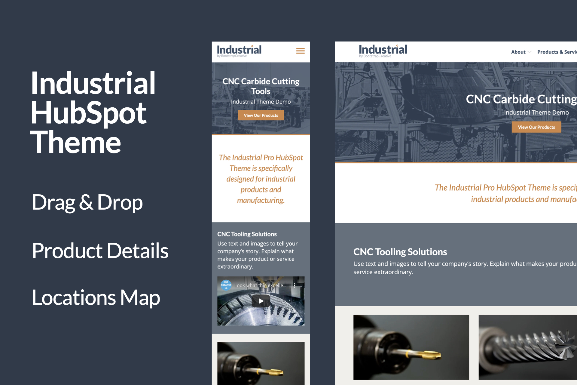 Manufacturing Website Templates - Industrial PRO HubSpot CMS Theme