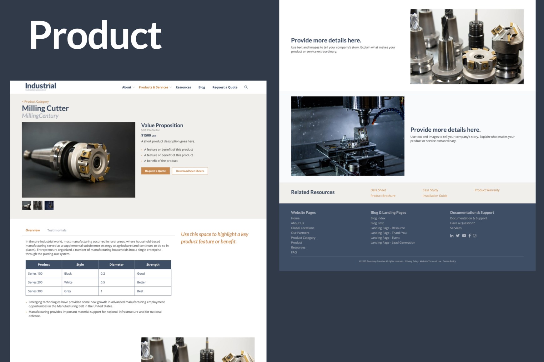 Manufacturing Website Templates - Industrial PRO HubSpot CMS Theme