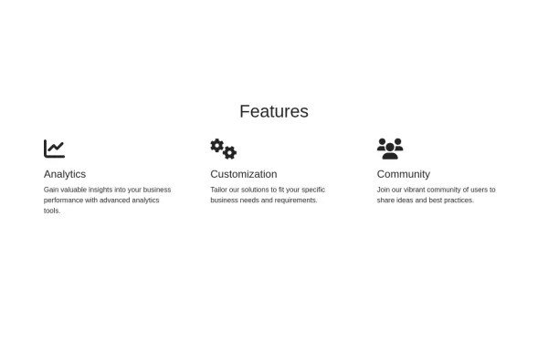 Features Section Bootstrap Css Example