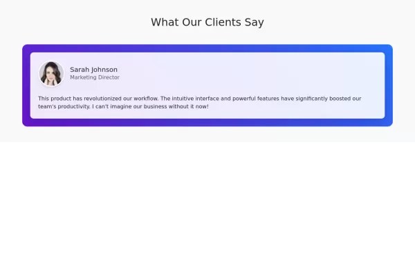Testimonial Carousel Bootstrap Css Example
