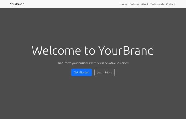 Landing Page Free Examples In Bootstrap Css