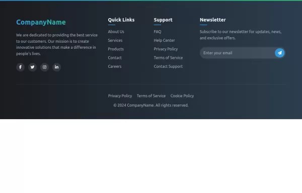 Footer Example Made With Bootstrap 5 3 Bootstrap 5 Example