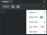 Javascript Editing Bootstrap Studio