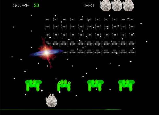 Space Invaders basados en Star Wars – BorrowBits