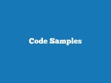 Code Samples Botflo