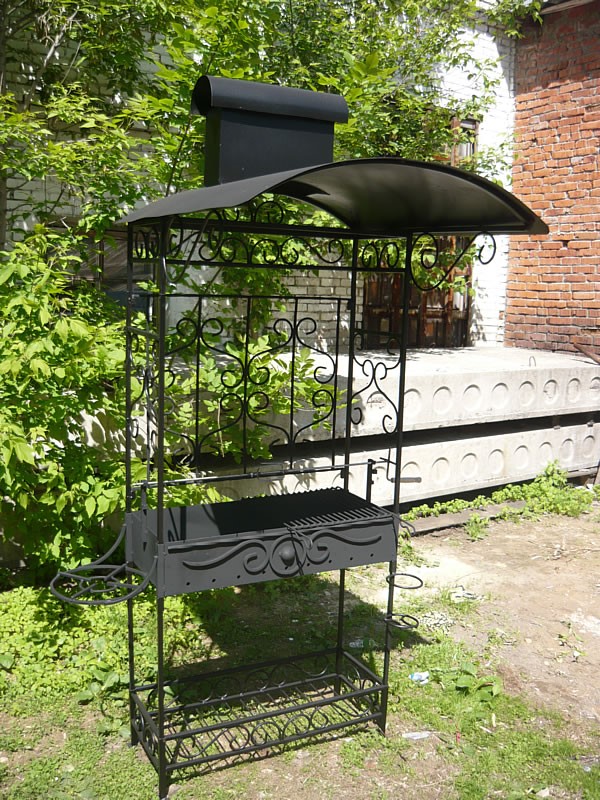 DIY metal barbecue drawings. Do-it-yourself metal brazier Step-by-step ...