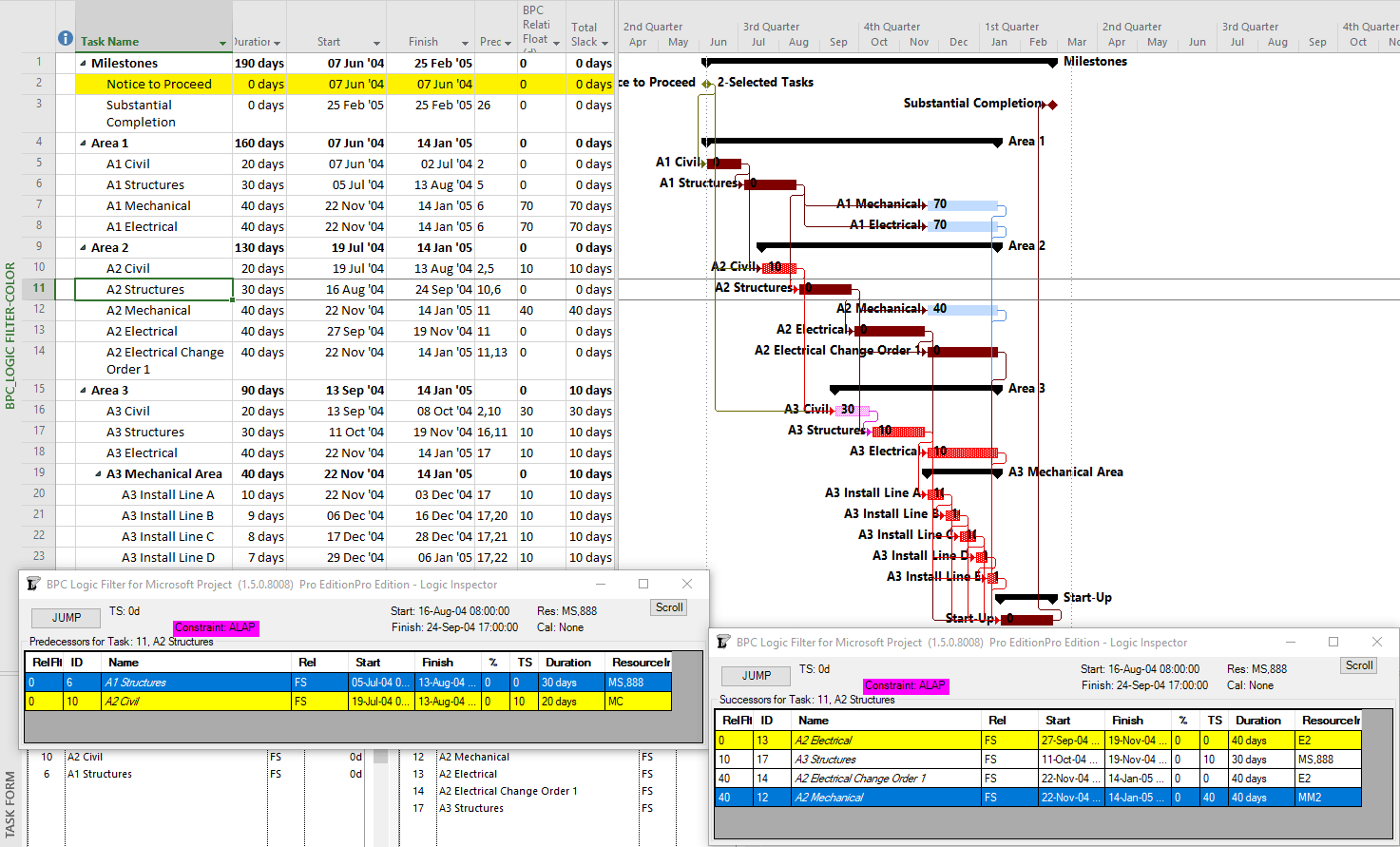 Driving Logic in Backward Scheduled Projects (Microsoft Project) – TomsBlog