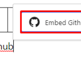 Display Embed Github Bplugins