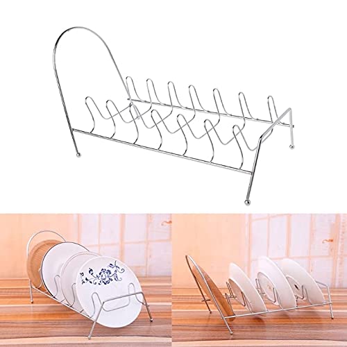 Stainless Steel Dish Stand For Kitchen (8 Sections) / Plate Stand ...