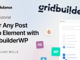 How To Filter Any Post Loop Element In Breakdance With Gridbuilderwp