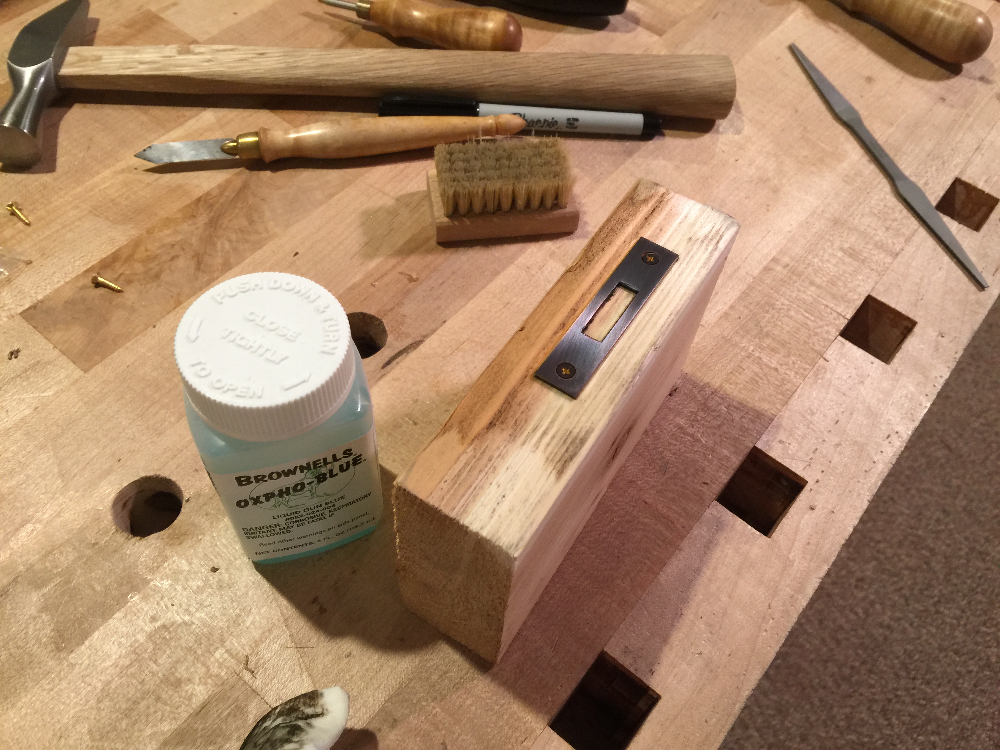 Locking the Butler's Desk - Mortise Lock Installation