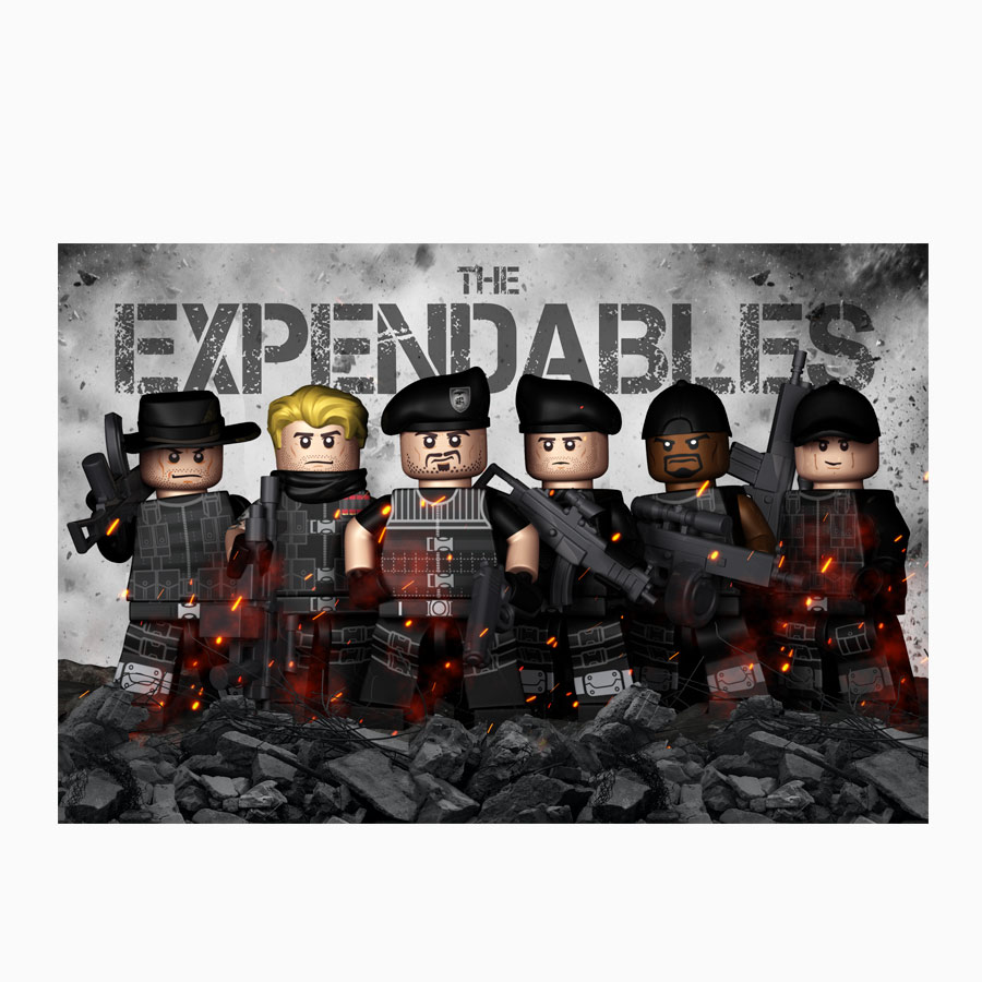 The Expendables – Brick Hero Graphics