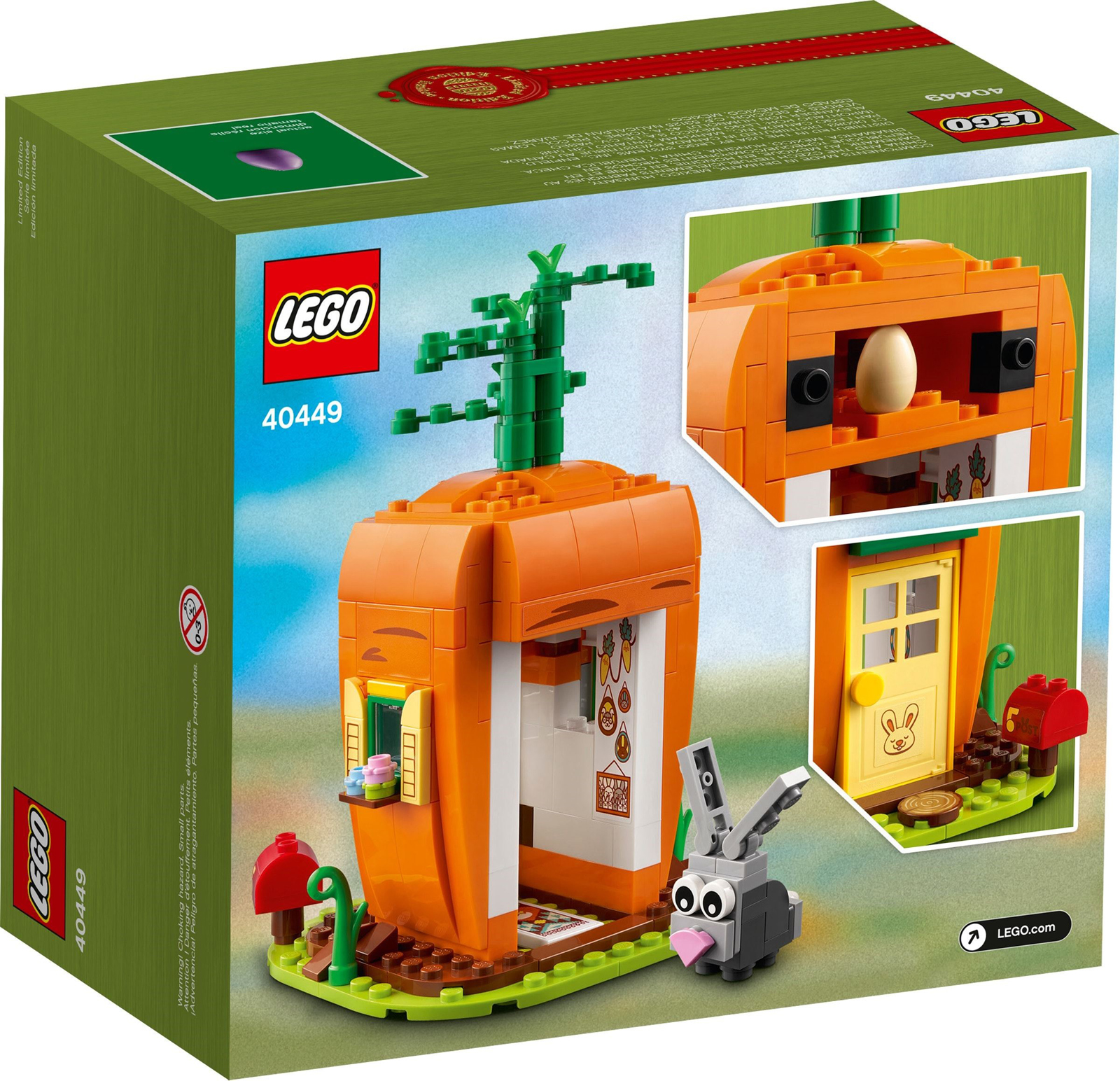 LOOK: LEGO Easter Bunny's Carrot House (40449) Official Images