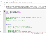 Bridges Python Setup Page With Google Colab