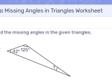 Printable Missing Angles In Triangles Worksheet