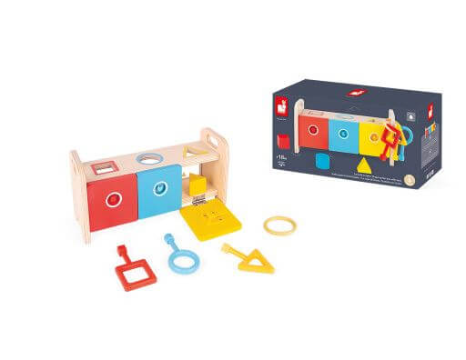 Essential – Shape Sorter Box With Keys – Bright Isle