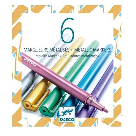 Metallic Markers – 6 Pack – Bright Isle