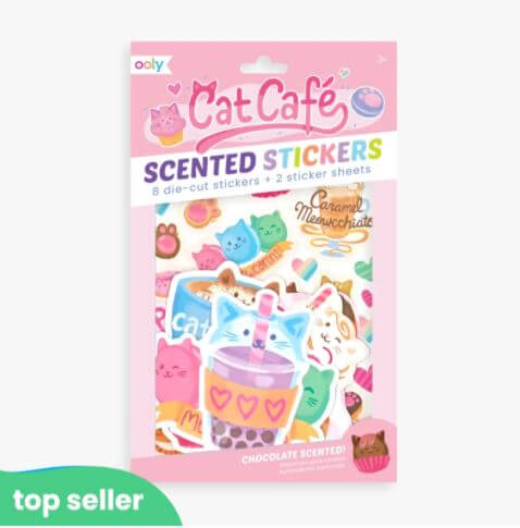 Cat Cafe Scented Stickers – Bright Isle
