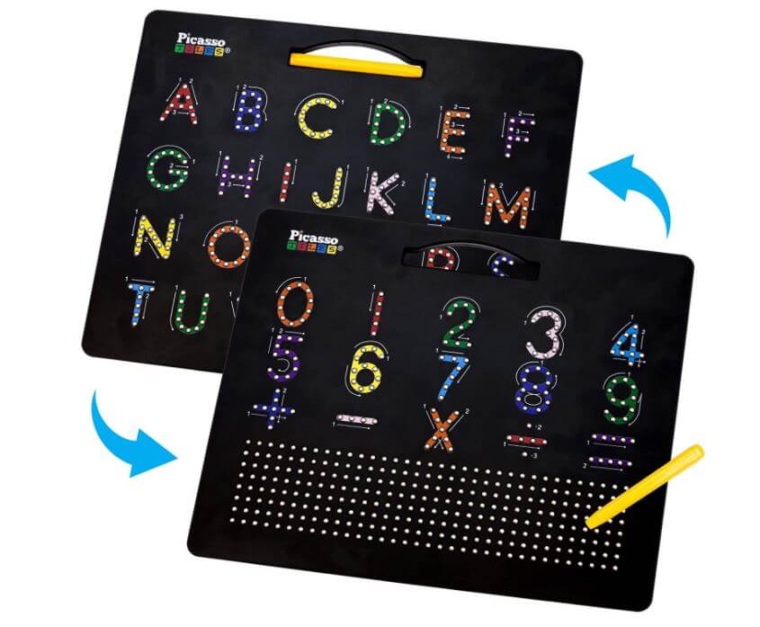 Double Sided Large Magnetic Drawing Board – Letters and Numbers ...