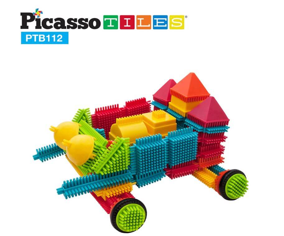 Bristle Shape Blocks Building Set – 112pc Set – Bright Isle