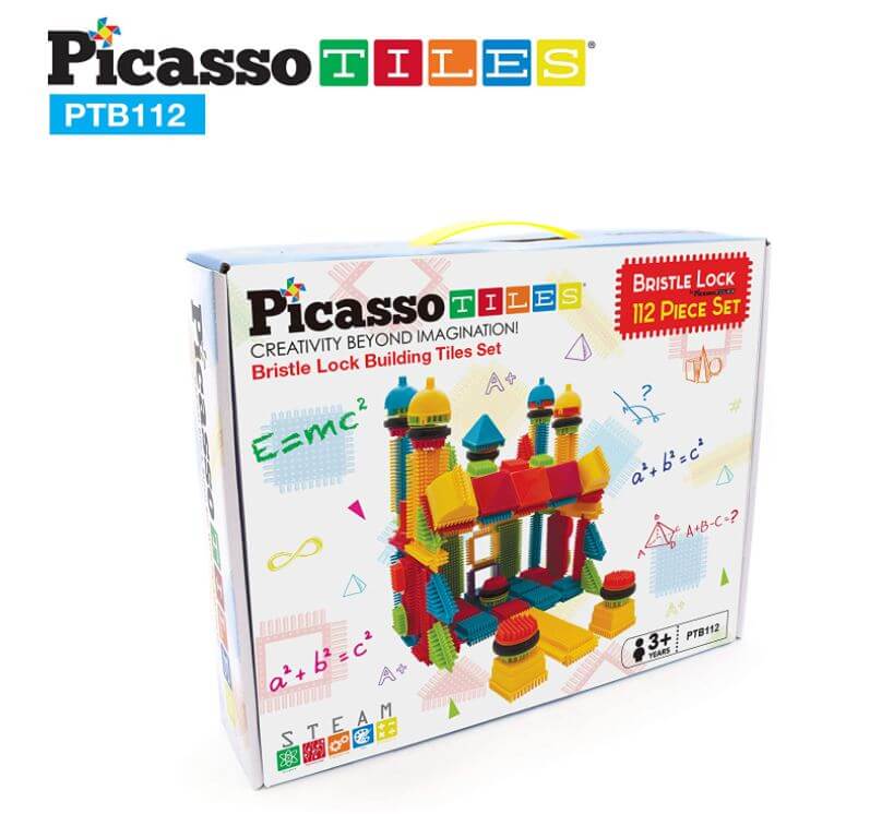 Bristle Shape Blocks Building Set – 112pc Set – Bright Isle