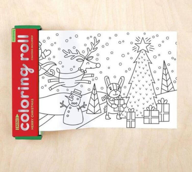 Merry Christmas Mini Coloring Roll – Bright Isle