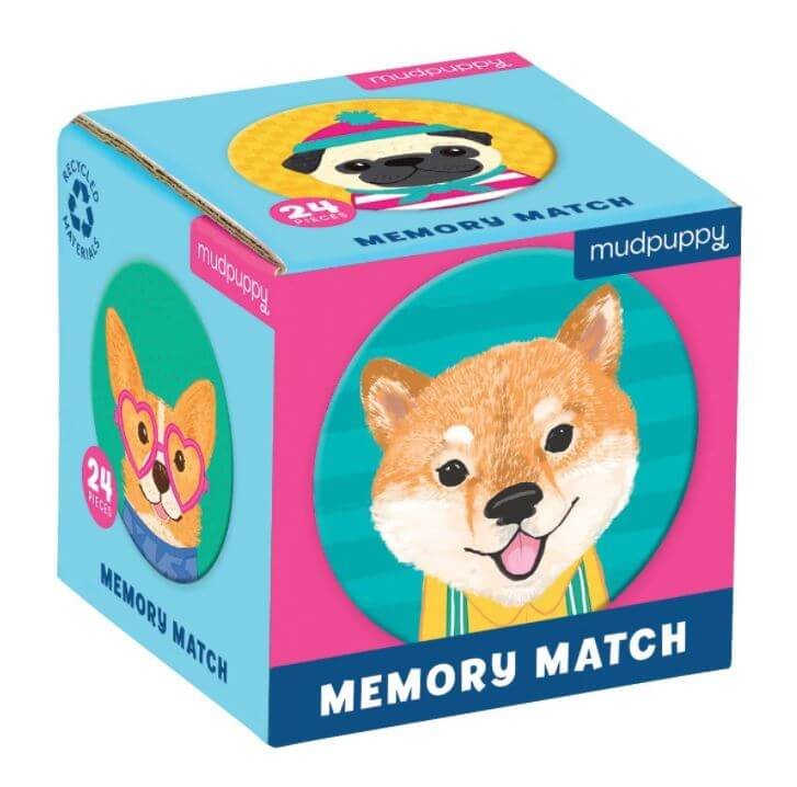 Dog Portraits Mini Memory Game – Bright Isle