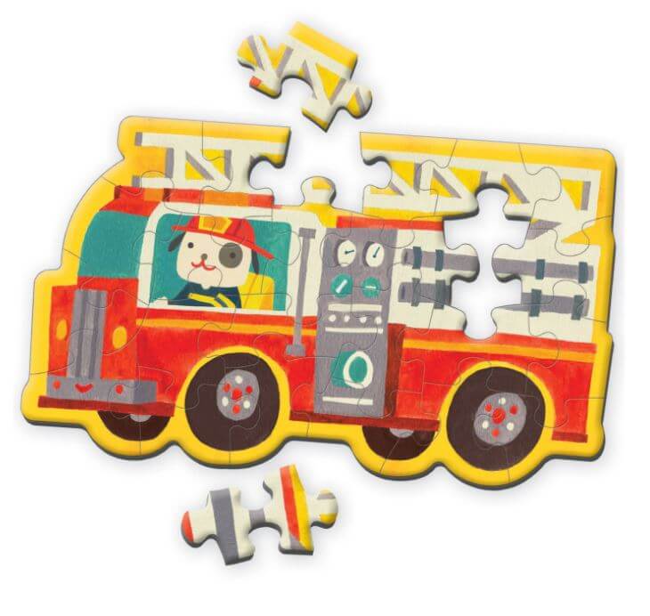 Firetruck Mini Puzzle – Bright Isle