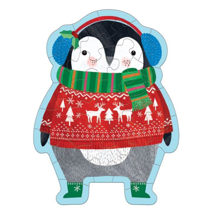 Winter Penguin Shaped Mini Puzzle – Bright Isle