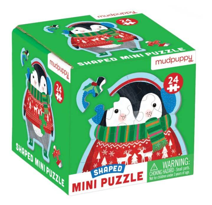 Winter Penguin Shaped Mini Puzzle – Bright Isle
