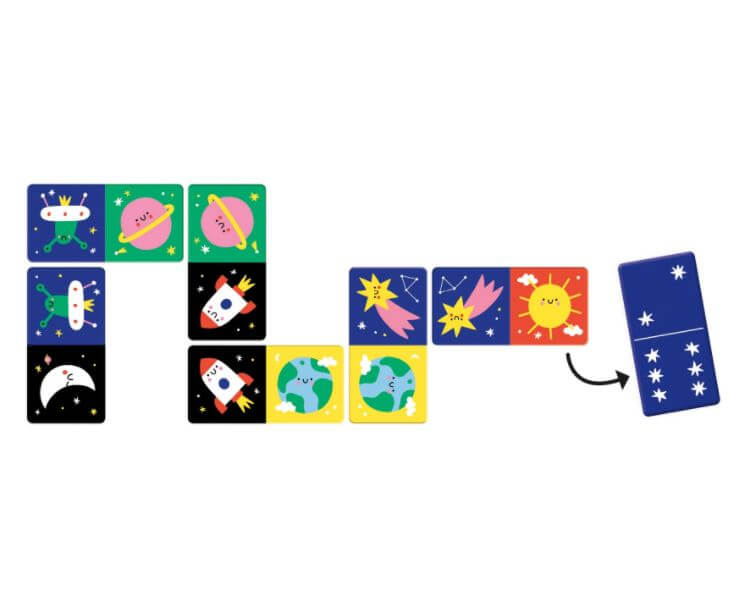 Outer Space Dominoes – Bright Isle