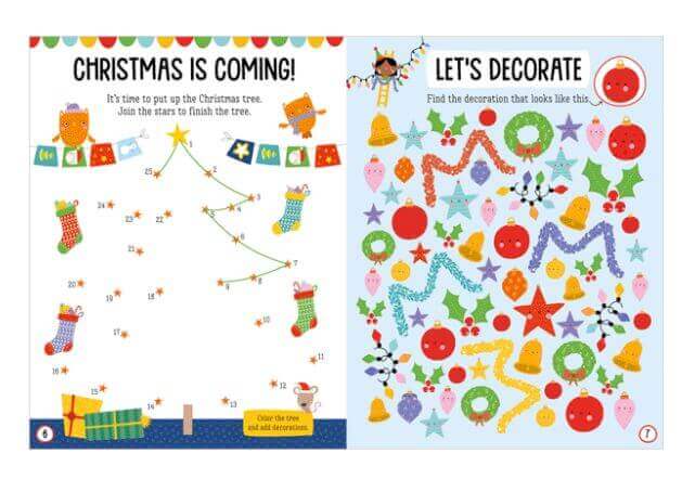 Christmas Activity Book with 3D Felt Stickers – Bright Isle