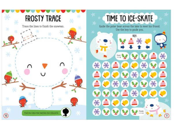 Christmas Activity Book with 3D Felt Stickers – Bright Isle