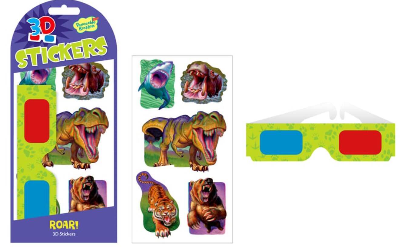 Roar 3D Stickers – Bright Isle