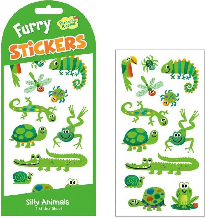 Silly Animals Furry Stickers – Bright Isle
