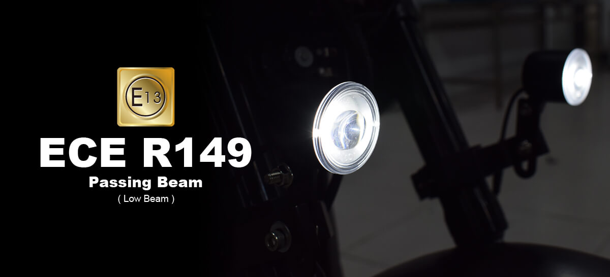 LED Driving Lights For Motorcycles E-MARK DB 11