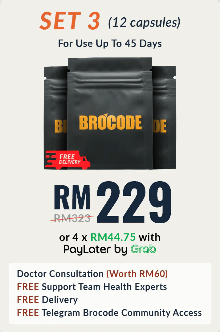 Brocode 3 Packs 12 Capsules